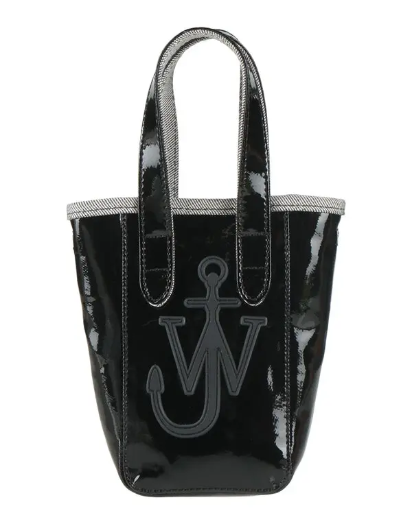 JW Anderson Handbag With Logo And Detachable Shoulder Strap - Black