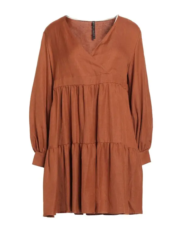 MANILA GRACE Mini Dress Linen And Viscose