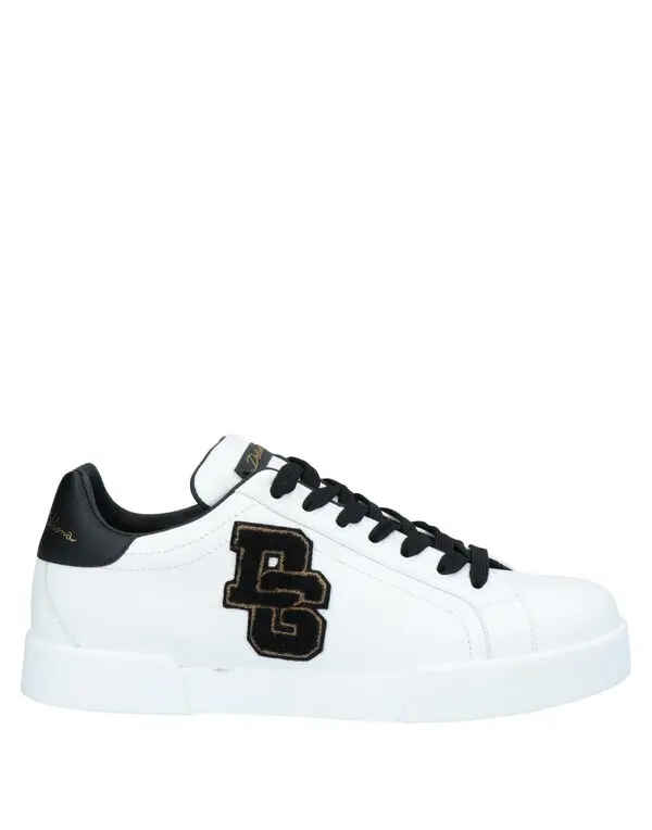 Dolce & Gabbana Soft Leather Sneakers - White