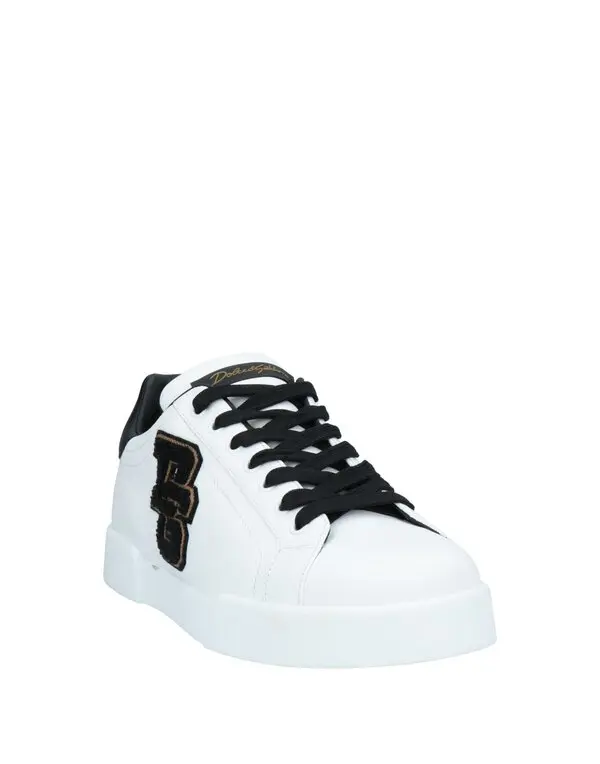 Dolce & Gabbana Soft Leather Sneakers - White