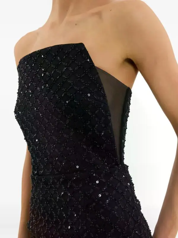 neve midi dress Neve Sequin Midi Dress Black  VRG GRL