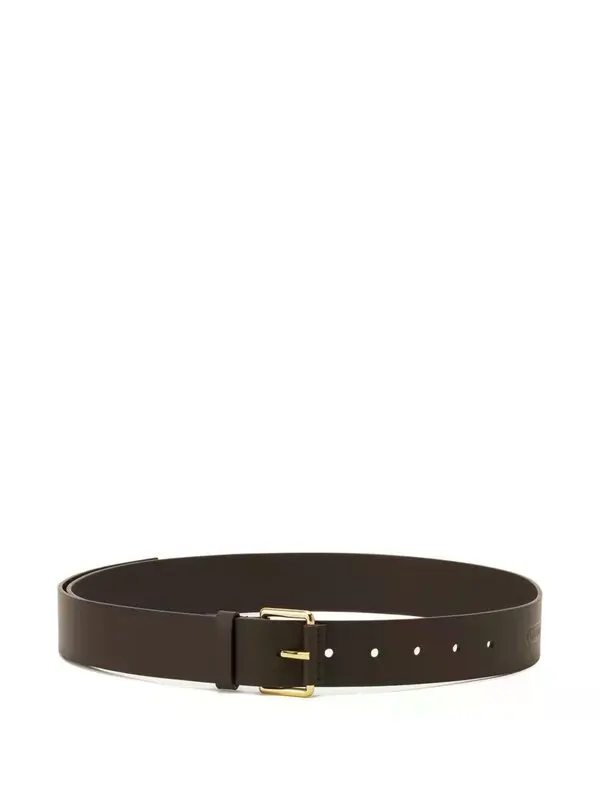LANVIN Leather Buckle Belt - Brown