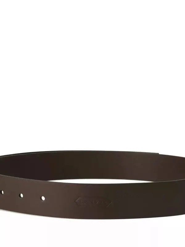 LANVIN Leather Buckle Belt - Brown
