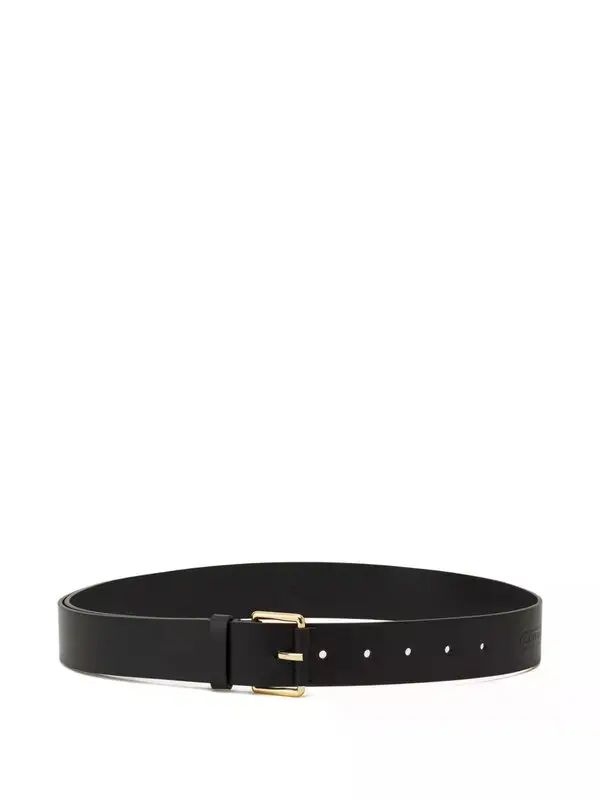 LANVIN Leather Buckle Belt - Black