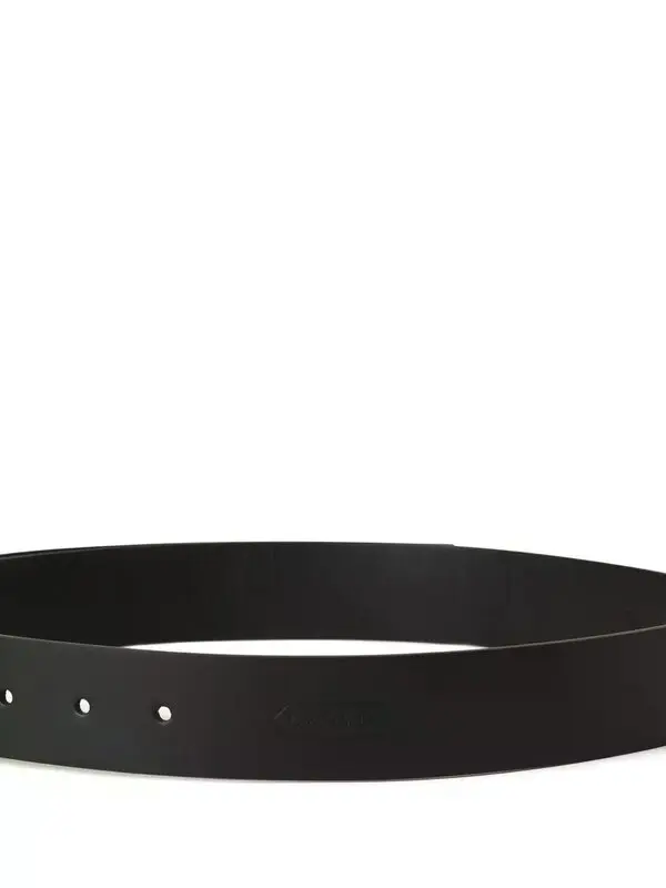 LANVIN Leather Buckle Belt - Black