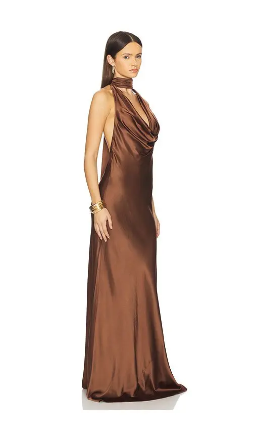 STONE COLD FOX X Amelia Gown - Espresso