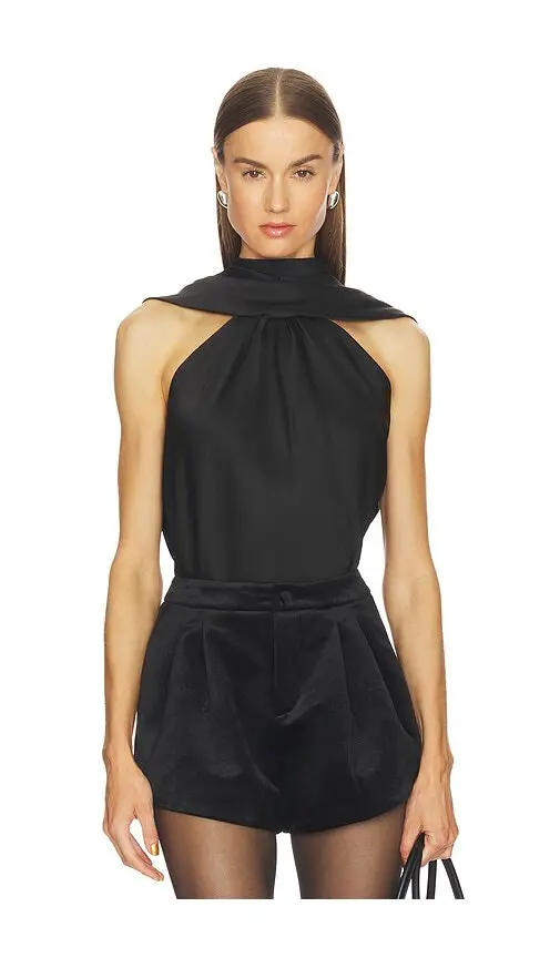 Simkhai Scarlett Cape Top - Black
