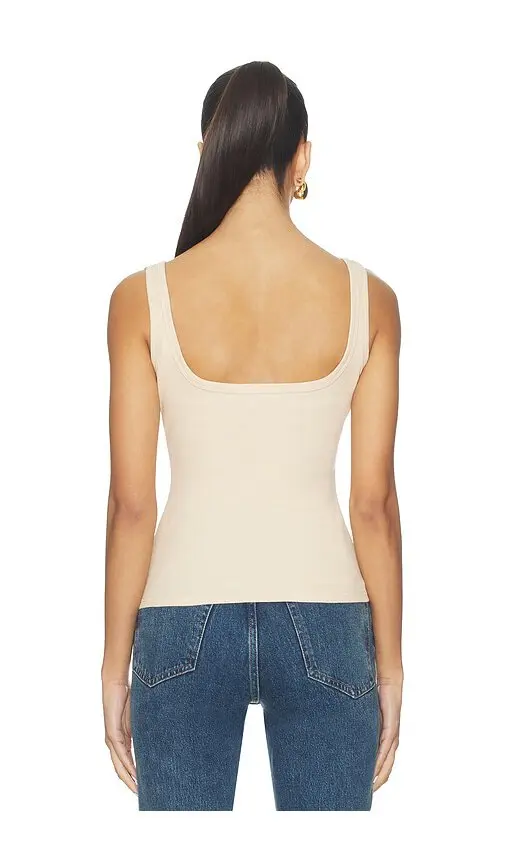 SNDYS. Cleonie Tank Top With Gold-tone Details - Beige