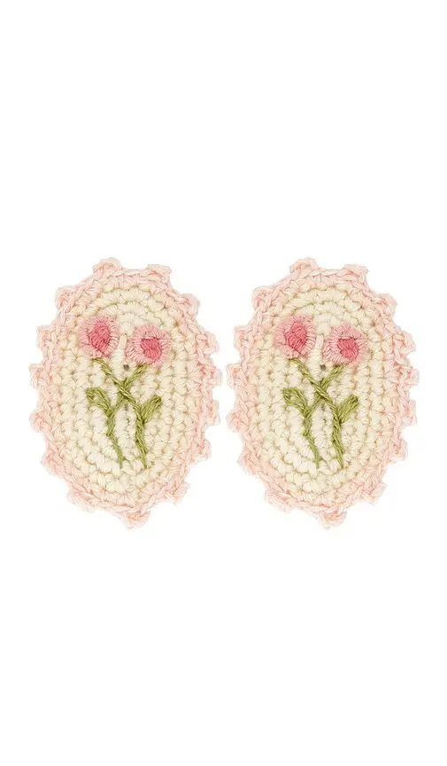 WILD WAWA Crochet Clip Set - Pink Rose