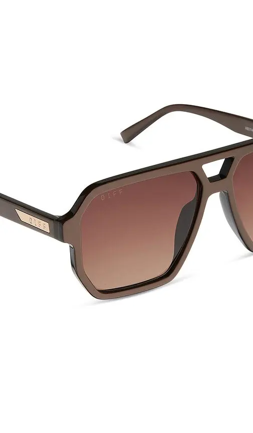 DIFF EYEWEAR Cameron Sunglasses - Moscow Mule & Brown Gradient