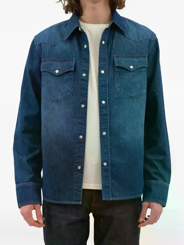 A.p.c. Double-pocket Denim Shirt