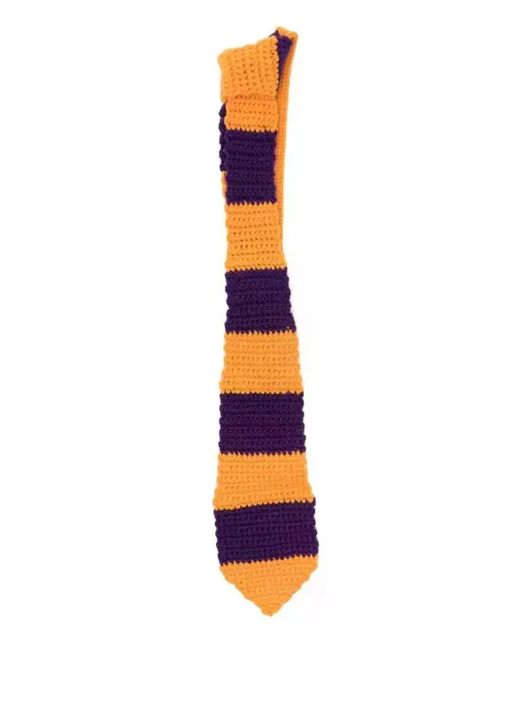 Mira Mikati Striped Tie - Orange
