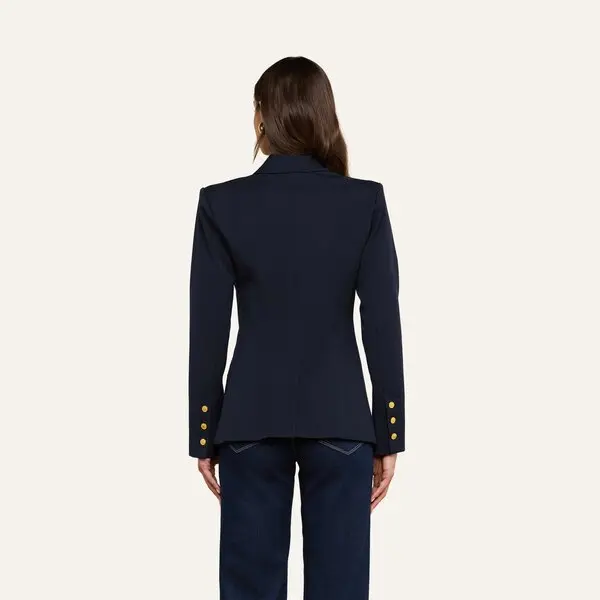 L'Agence Kyomi Double-breasted Blazer - Midnight