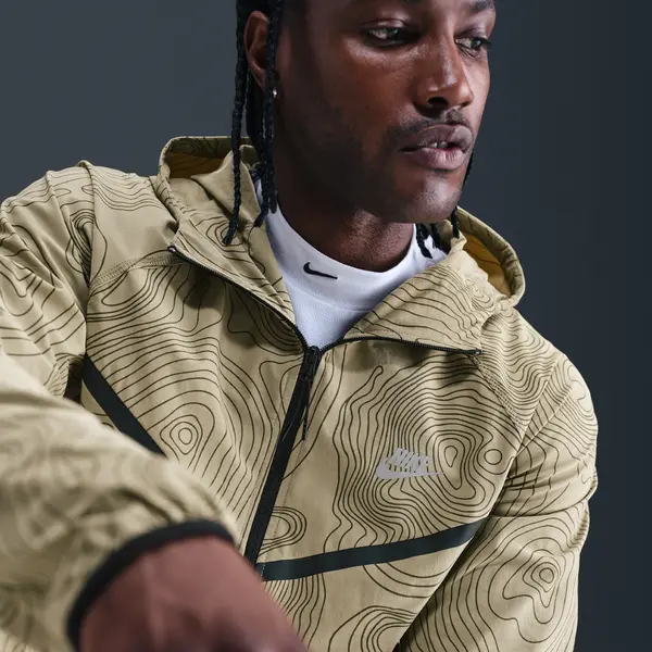 Nike Tech Full-zip Woven Windrunner Jacket - Brown