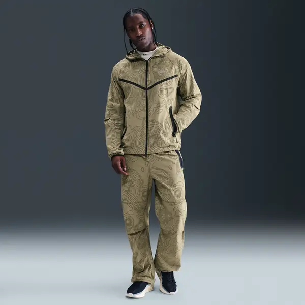 Nike Tech Full-zip Woven Windrunner Jacket - Brown