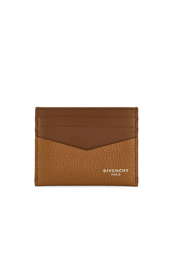 Givenchy Card Holder 2x3 Cc In Brown - Hazel