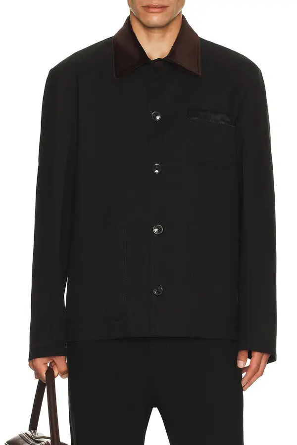 Marni Wool Shirt Jacket - Black