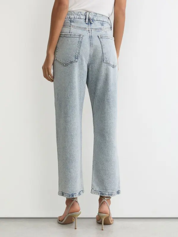Good American Crystal Cropped Jeans