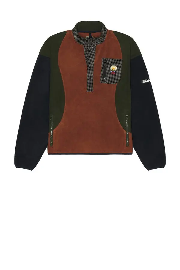 BRAIN DEAD Equipment Ripstop Pullover Fleece Jacket