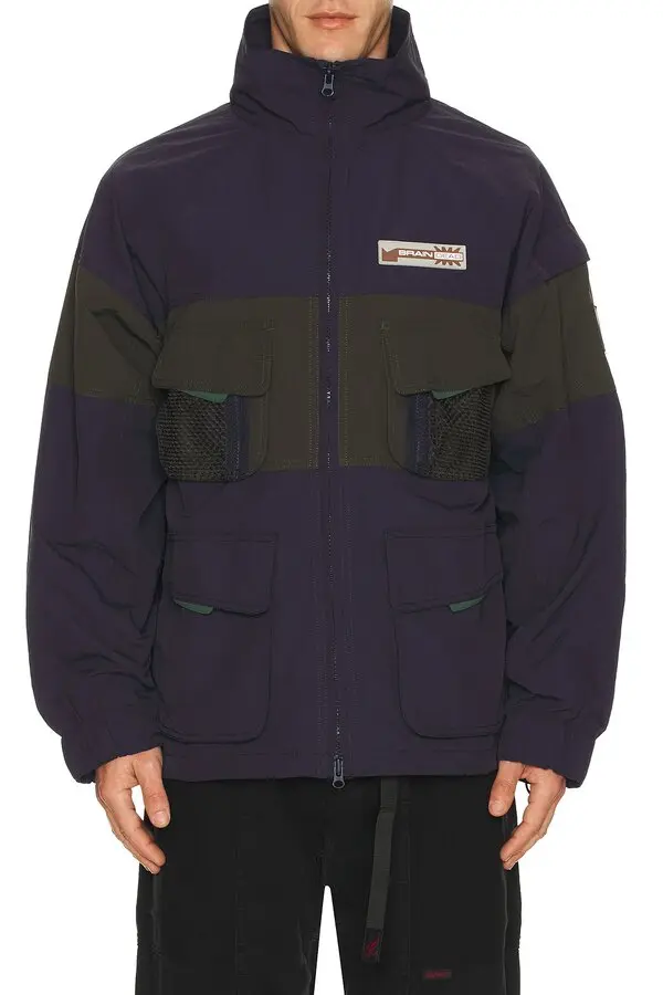 BRAIN DEAD Paneled Snow Jacket - Navy