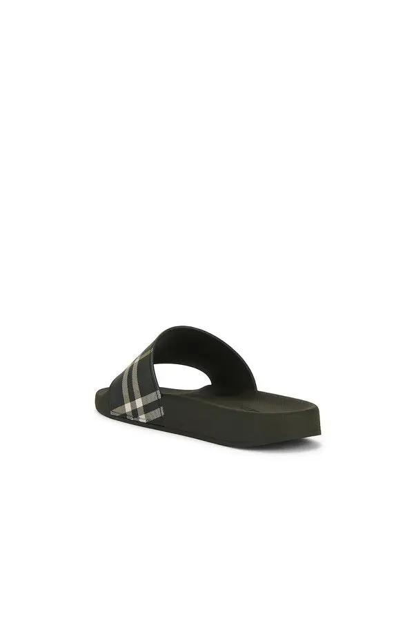 Burberry Furley Check Slides - Thicket Check