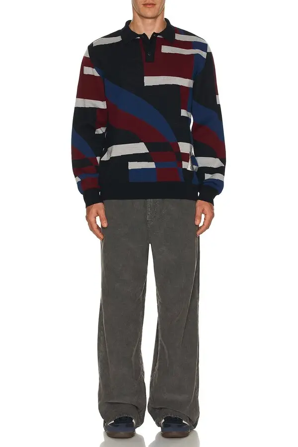 PARRA Vertical Forest Knitted Polo