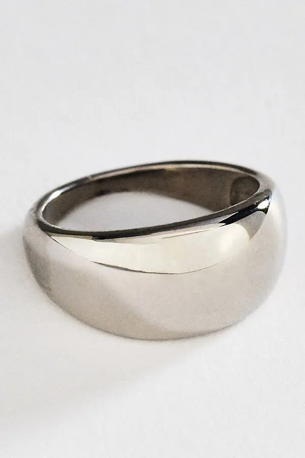 Anthropologie Water-resistant Dome Ring - Silver