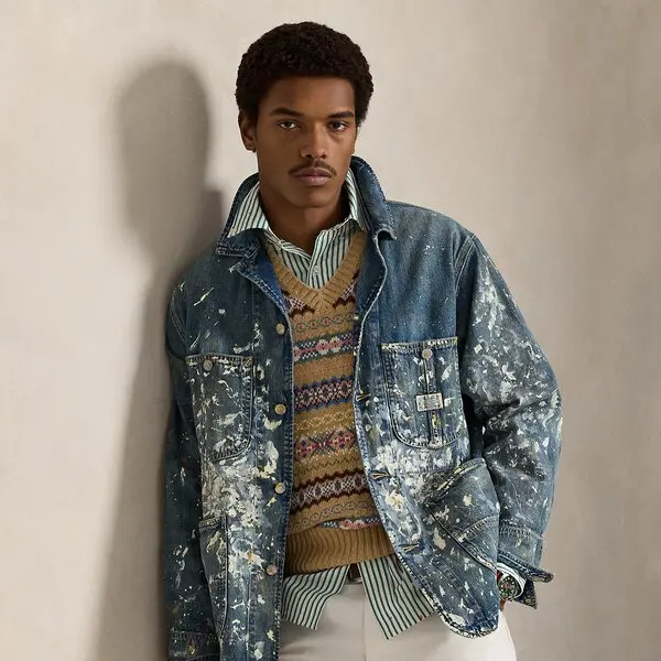 Ralph Lauren Limited-edition Hand-painted Denim Chore Jacket