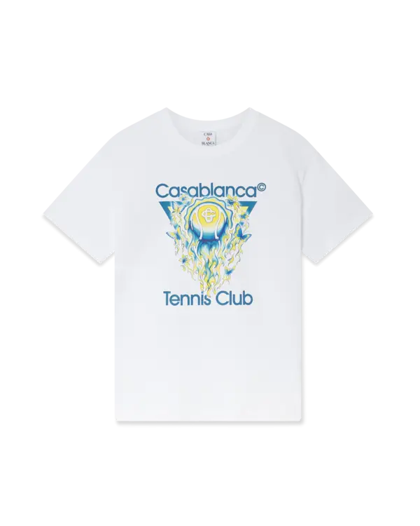 Casablanca Tennis Club Icon Short Sleeve T-shirt - Multicolor