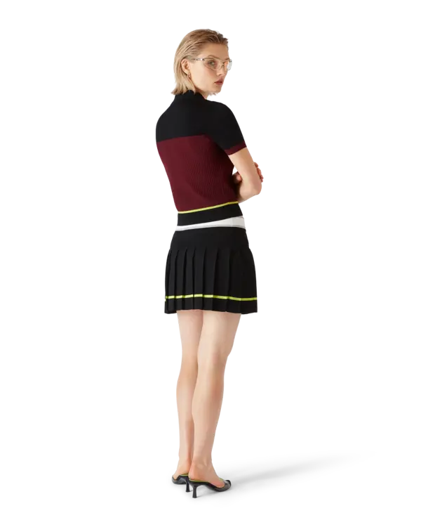 Casablanca Striped Short-sleeve Polo Shirt