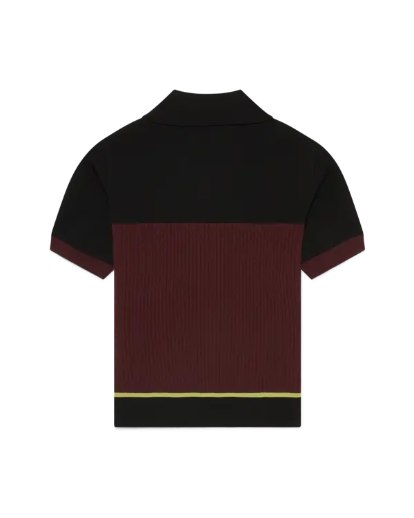 Casablanca Striped Short-sleeve Polo Shirt