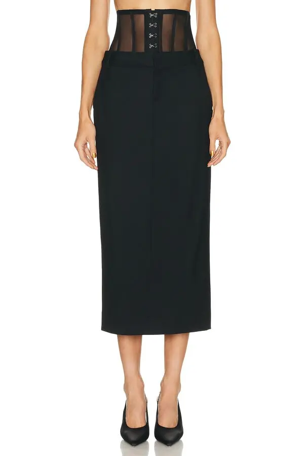 Monse Corset Pencil Skirt