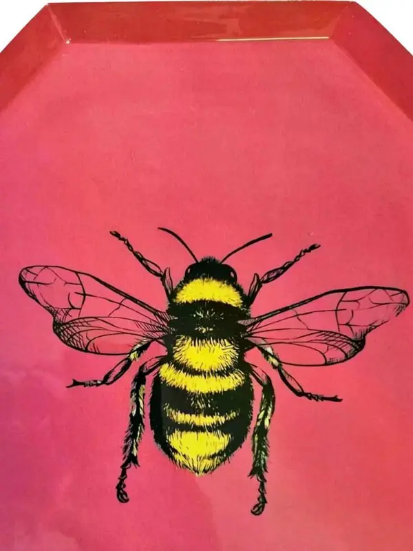 LES-OTTOMANS Bee-print Tray