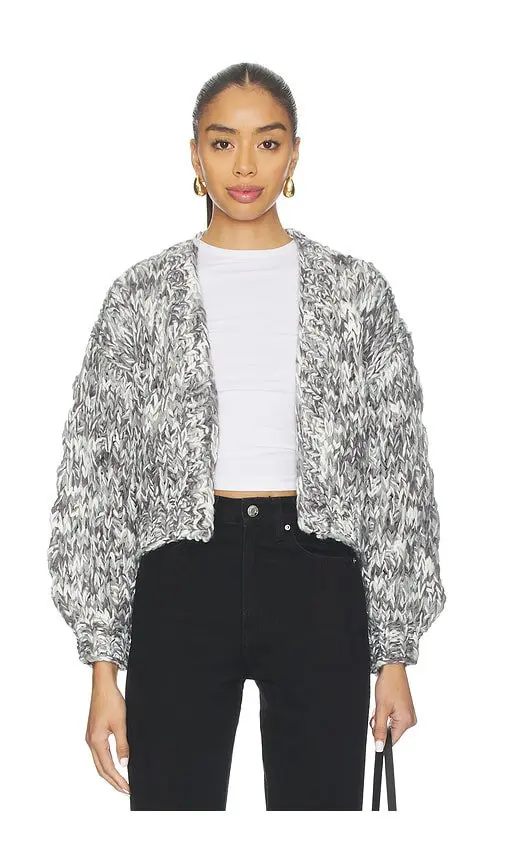 Callahan Gigi Cardigan Chunky Knit Cropped Sweater