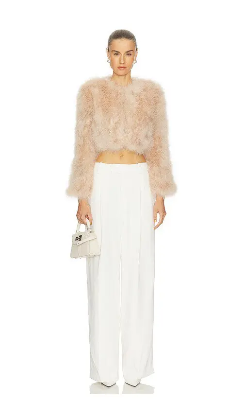 BUBISH Manhattan Crop Feather Jacket