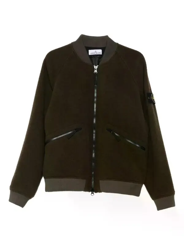 Stone Island Logo-patch Bomber Jacket