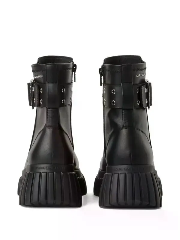 Karl Lagerfeld Buckle-fastening Wedge Boots