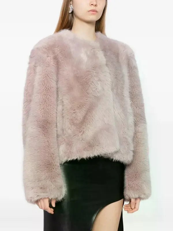 STAND STUDIO Halle Collarless Jacket - Pink