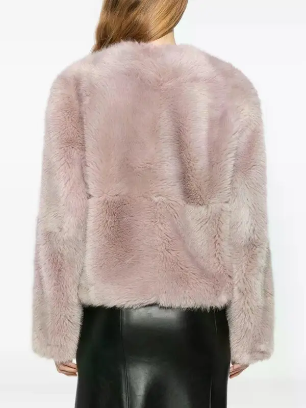 STAND STUDIO Halle Collarless Jacket - Pink