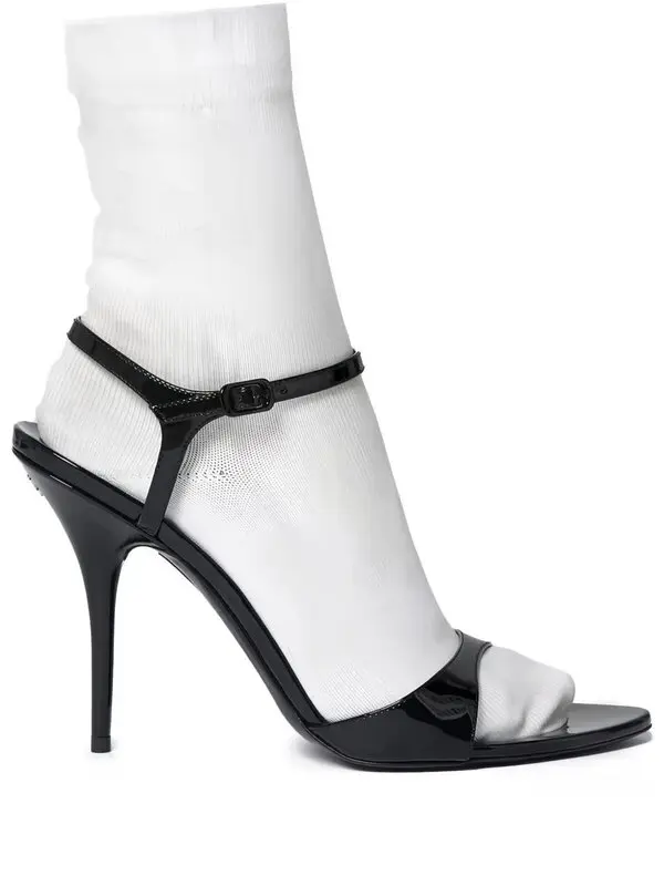 Balenciaga 110mm Avenue Buckle Strap Pumps