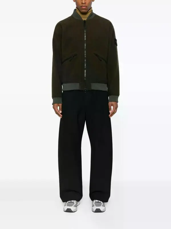Stone Island Logo-patch Bomber Jacket