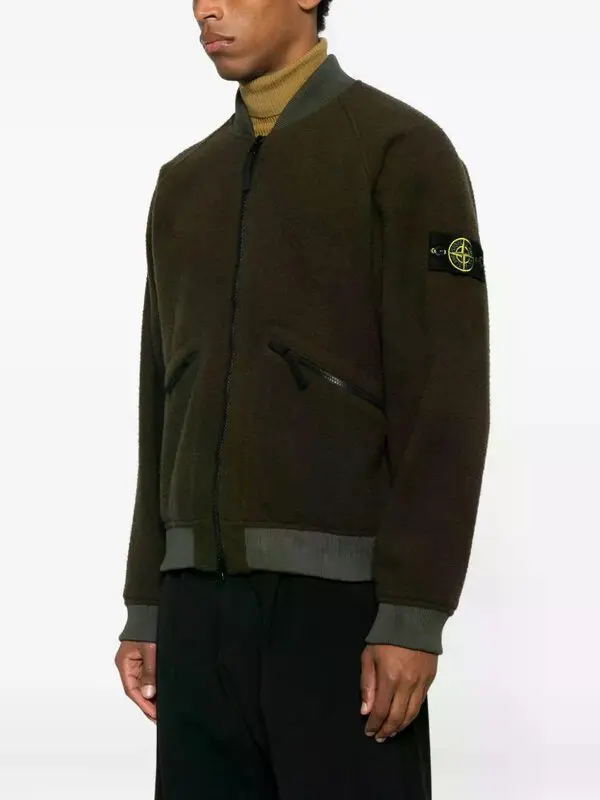 Stone Island Logo-patch Bomber Jacket