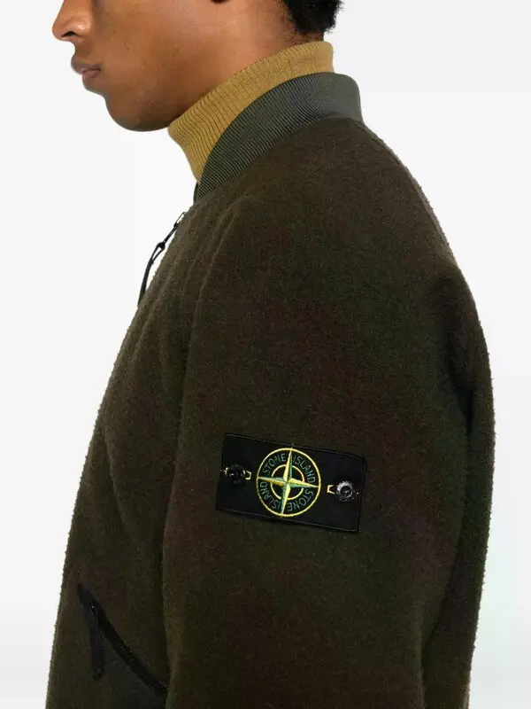 Stone Island Logo-patch Bomber Jacket