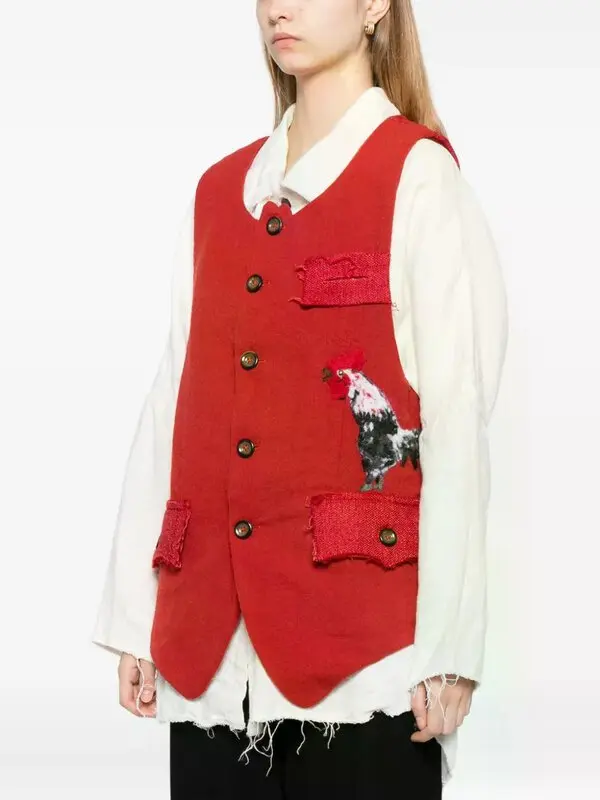 GG IN RED Wool Vest