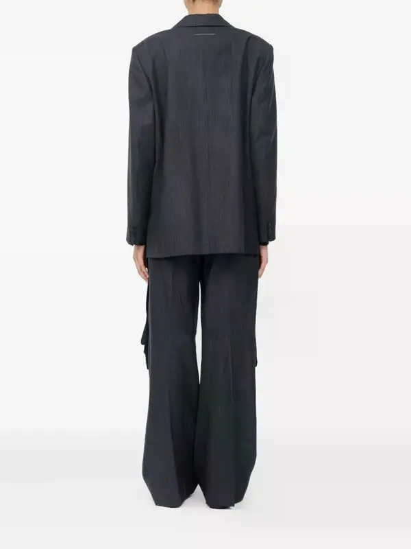 MAISON MARGIELA Pinstripe Jacket With Tie Detail