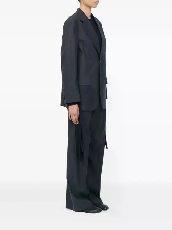 MAISON MARGIELA Pinstripe Jacket With Tie Detail