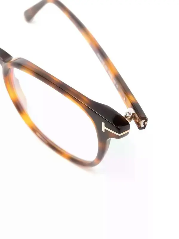 TOM FORD Round Frame Tortoiseshell-effect Glasses