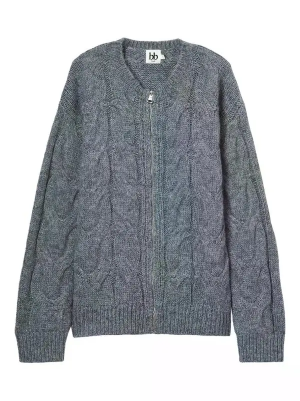 B+AB Cable-knit Zip-up Cardigan