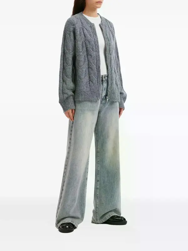 B+AB Cable-knit Zip-up Cardigan
