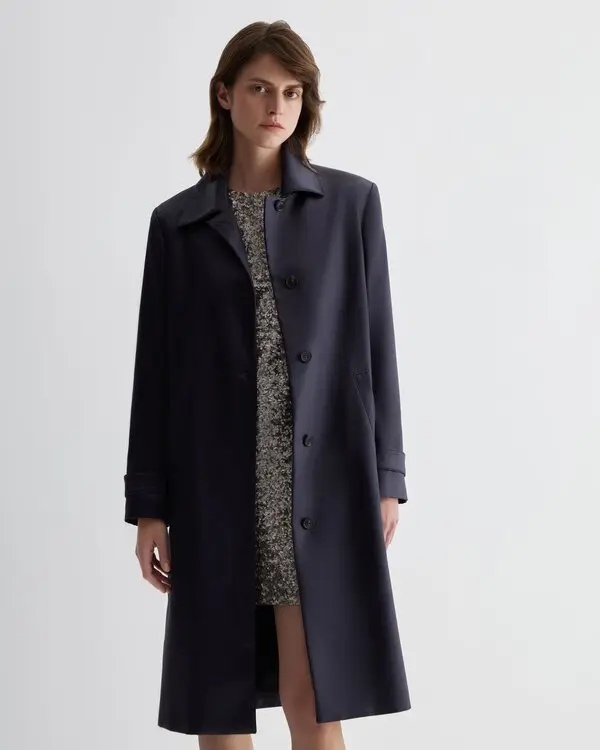 Veronica De Piante Heather Coat In Technical Cotton